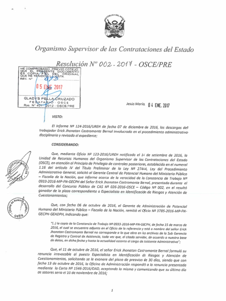 INFORME DE DESTITUCIÓN | PDF