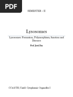 8.lysosomes, Structure and Function | PDF | Lysosome | Vesicle (Biology And Chemistry)