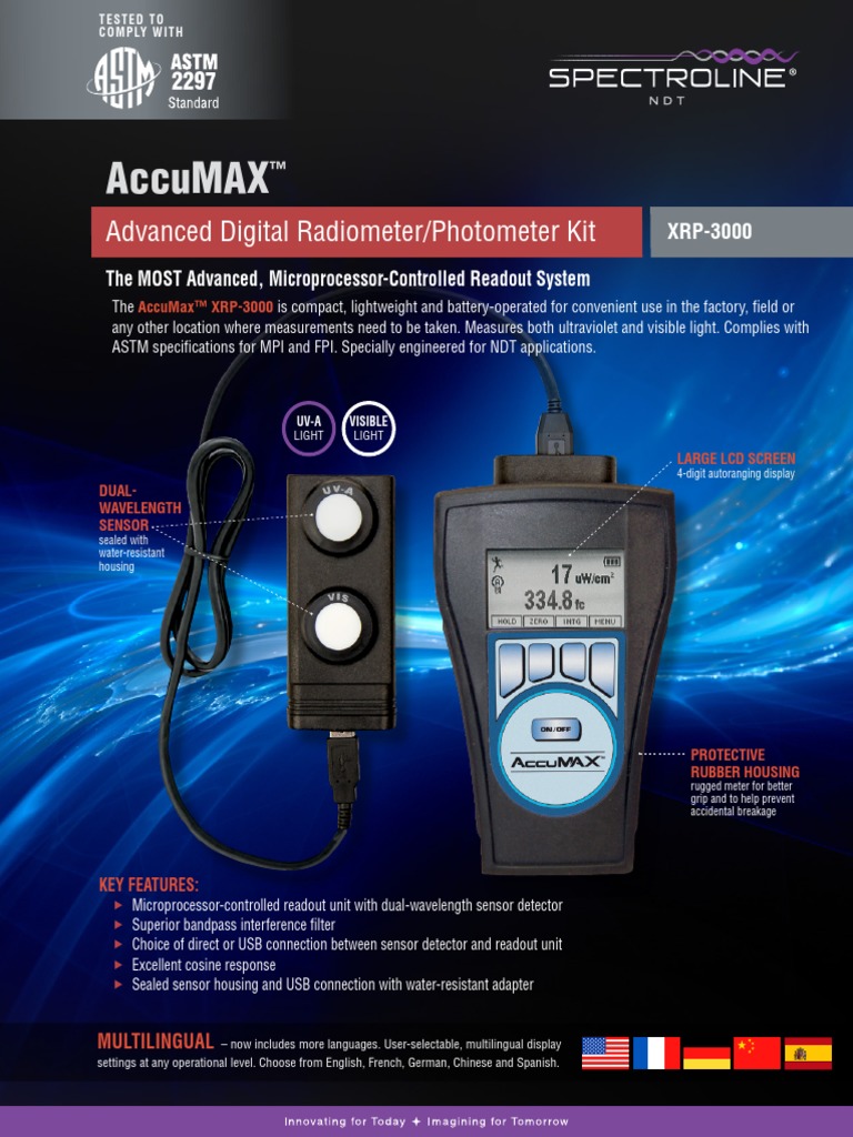 Accumax: Advanced Digital Radiometer/Photometer Kit | PDF | Ultraviolet ...