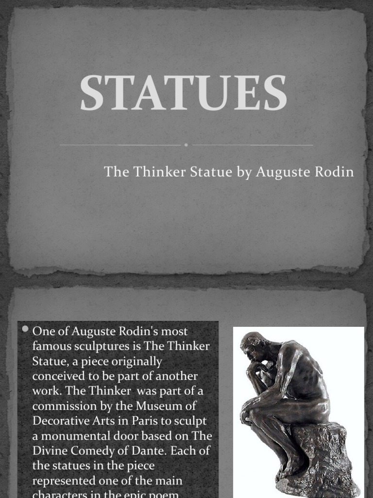 The Thinker: Rodin's Iconic Sculpture Capturing Universal Reflection ...