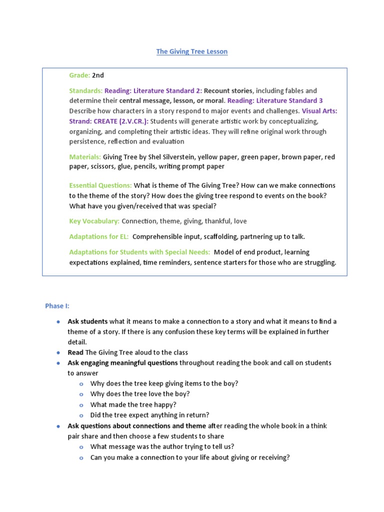 Grade: Standards:: Reading: Literature Standard 2: Reading: Literature ...