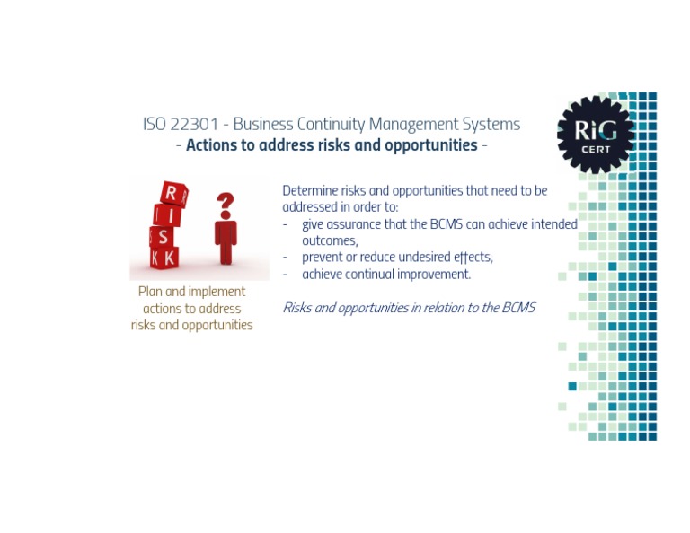 Actions To Address Risks and Opportunities | PDF