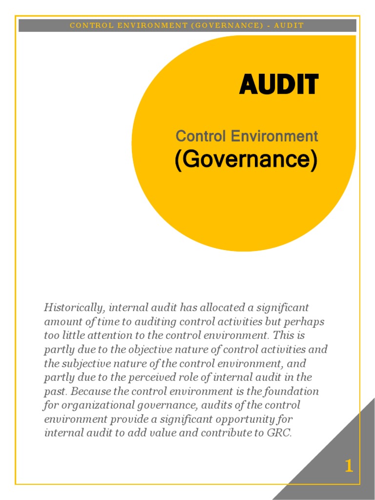 (Governance) : Audit | PDF | Internal Audit | Audit