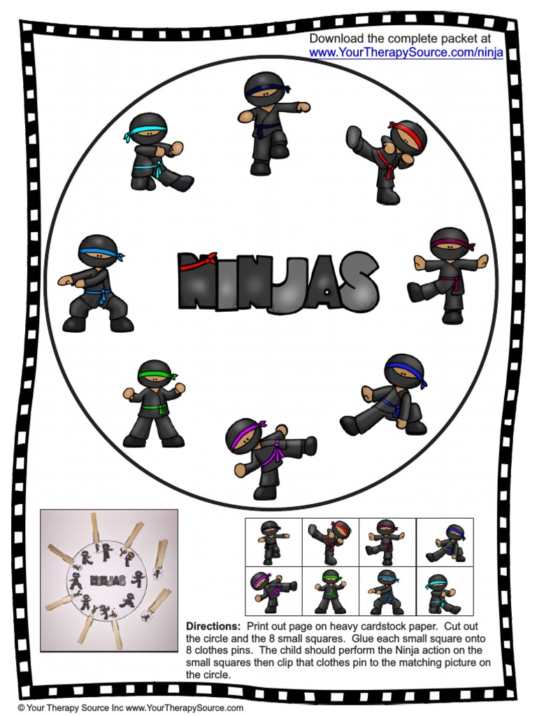 Ninja Brain Breaks Freebie | PDF