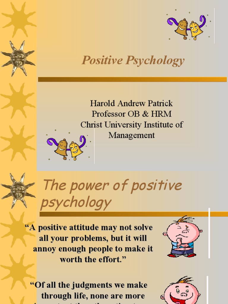 Positive Psychology | PDF | Optimism | Emotional Intelligence
