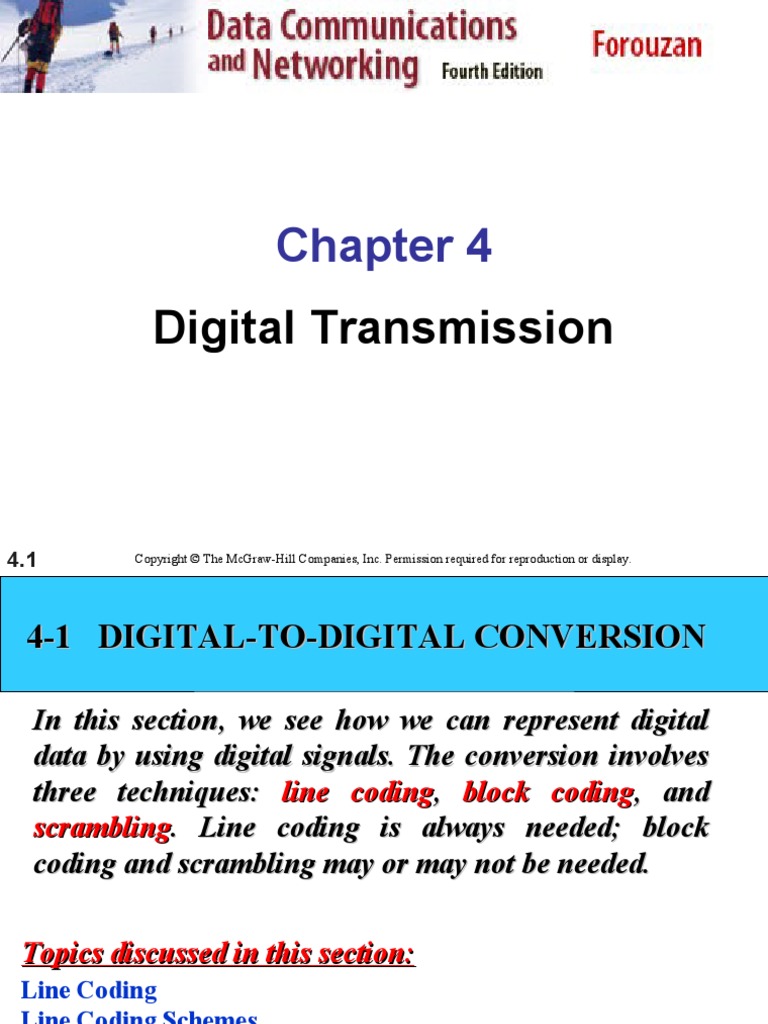 Chapter 04 Digital Transmission | PDF | Sampling (Signal Processing ...