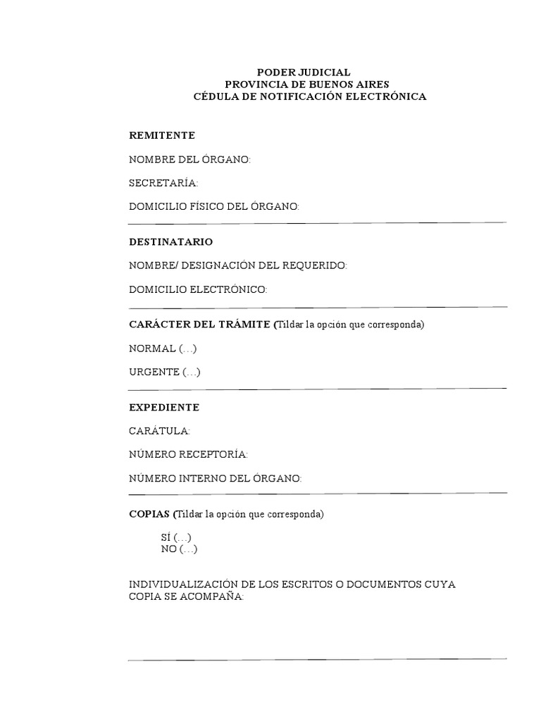 Modelo Cedula Electronica | PDF