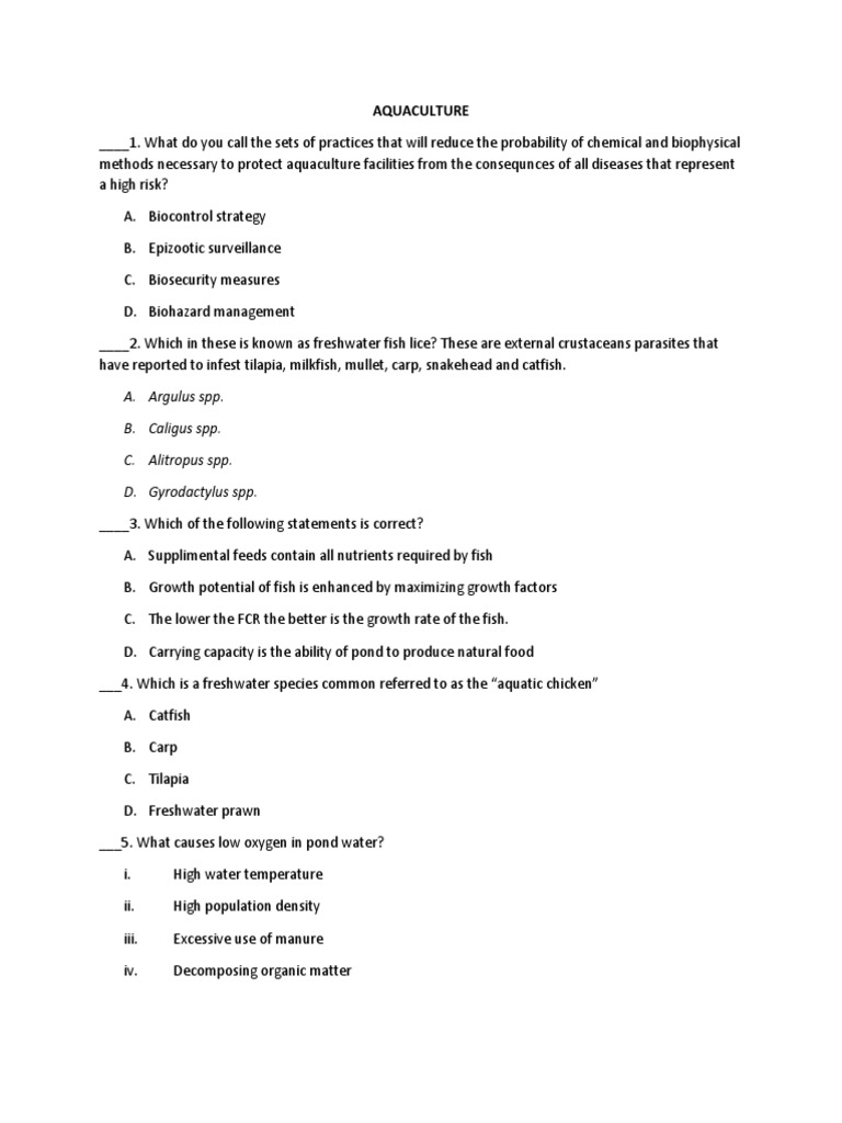 A. Argulus Spp. B. Caligus Spp. C. Alitropus Spp. D. Gyrodactylus SPP ...