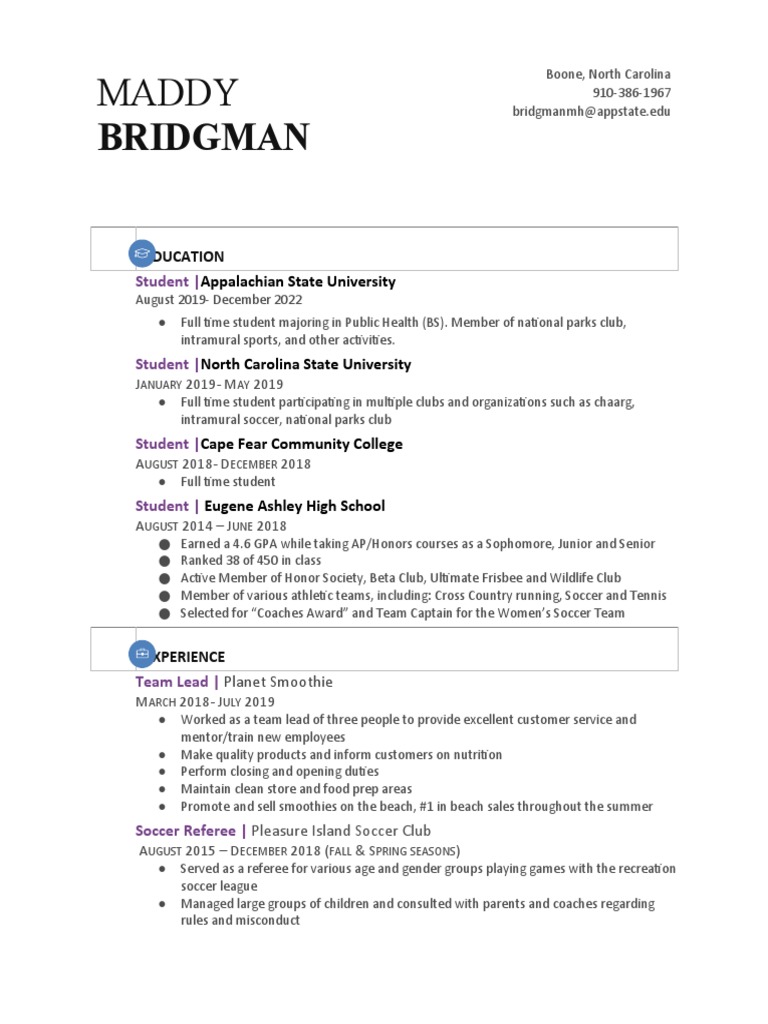 Maddy Resume 1 1 | PDF | Business