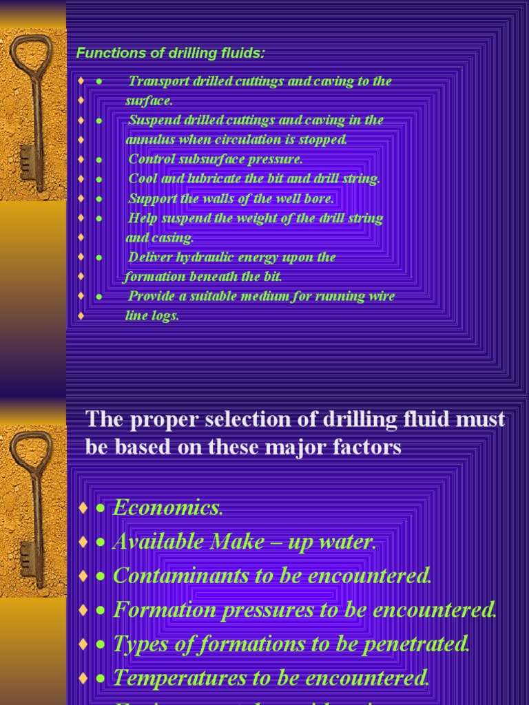 Drilling Fluids Presentation | PDF | Filtration | Oil Well