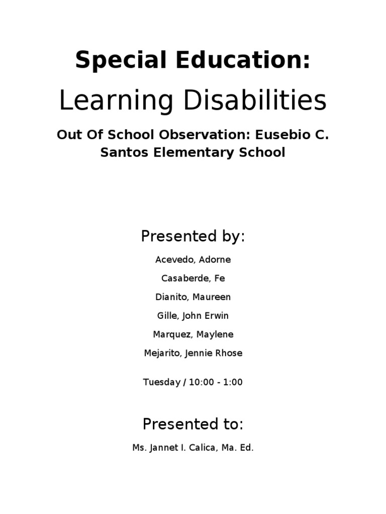 Special Education Introduction | PDF