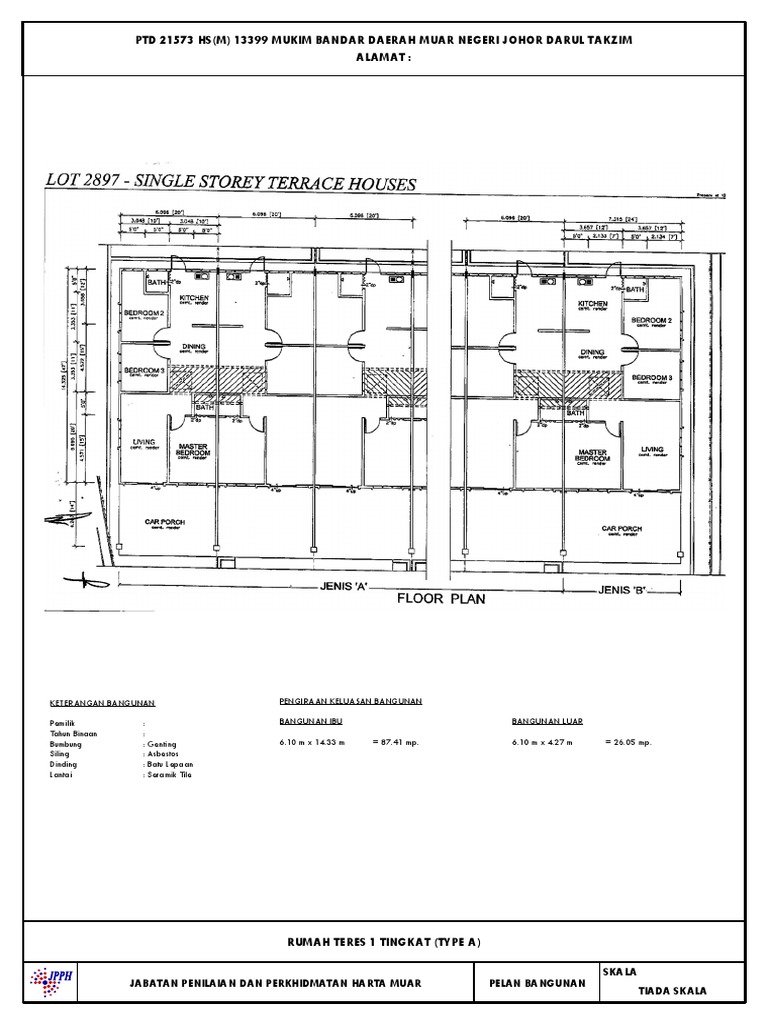 Pelan Bangunan - Type A | PDF