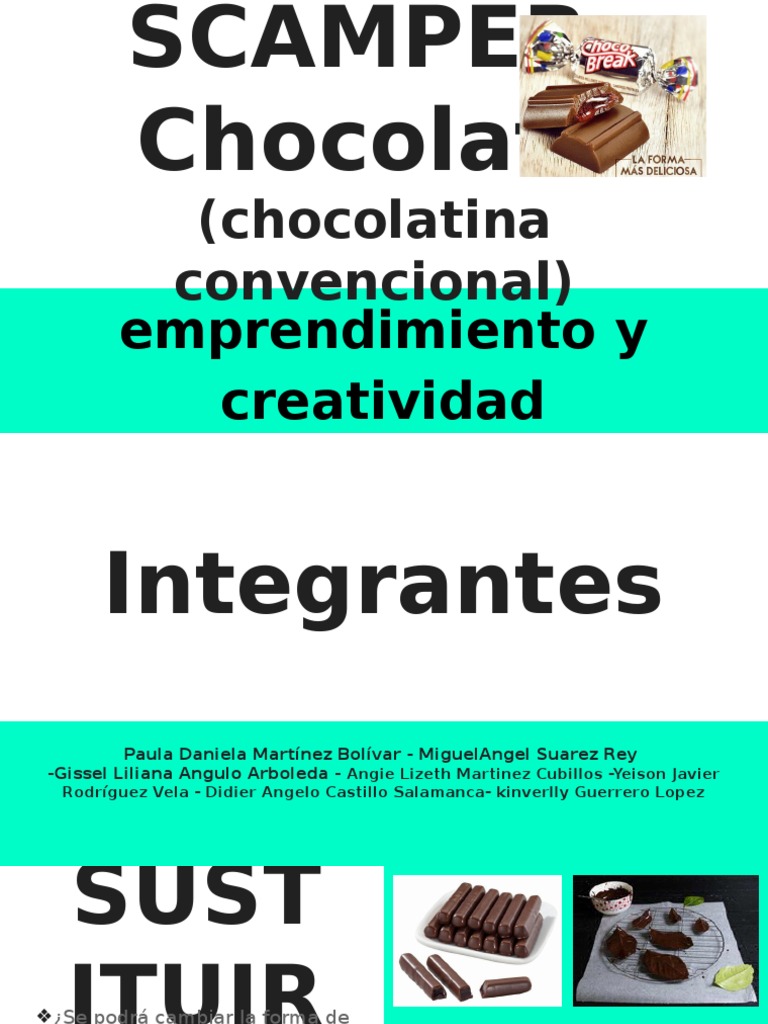 Presentación SCAMPER | PDF | Chocolate | Leche