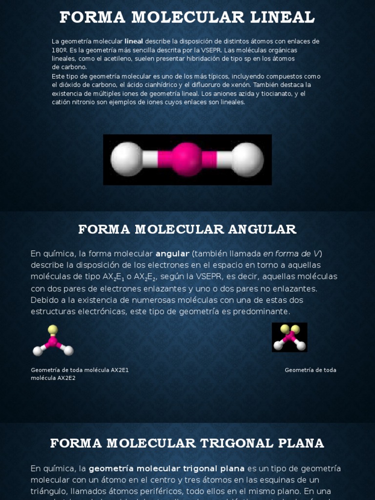 Formas Moleculares | PDF | Moléculas | Enlace químico