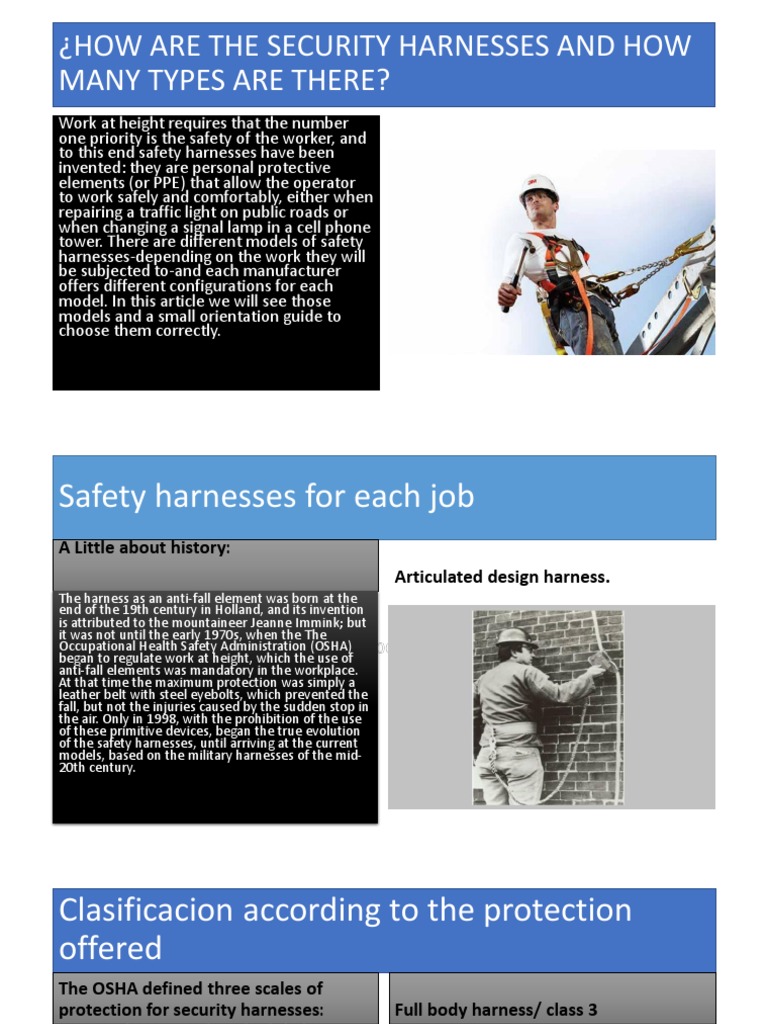 Presentation Harness PDF | PDF | Safety | Occupational Safety And ...
