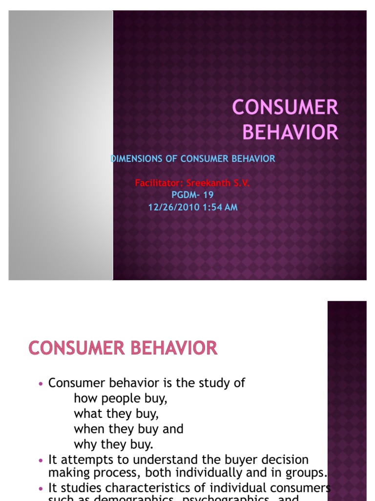 CB Process | PDF | Consumer Behaviour | Behavior