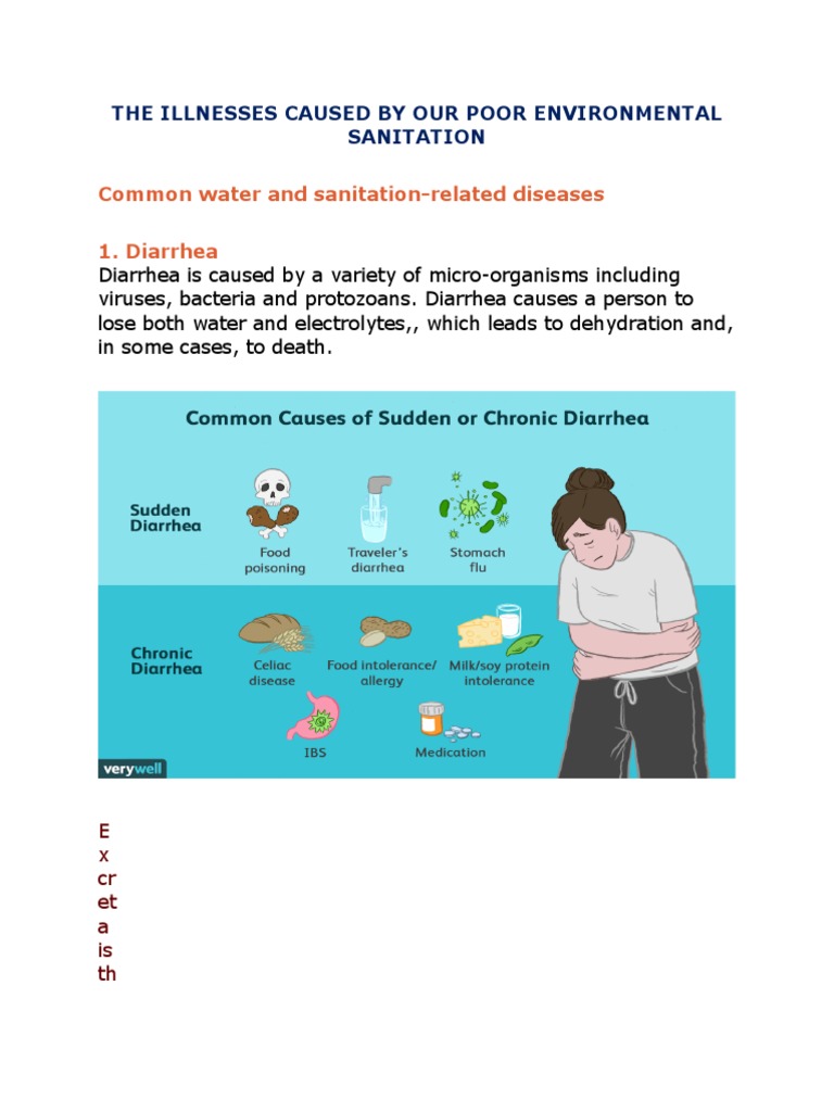 Diseases from Poor Environmental Sanitation | PDF | Diarrhea | Sanitation