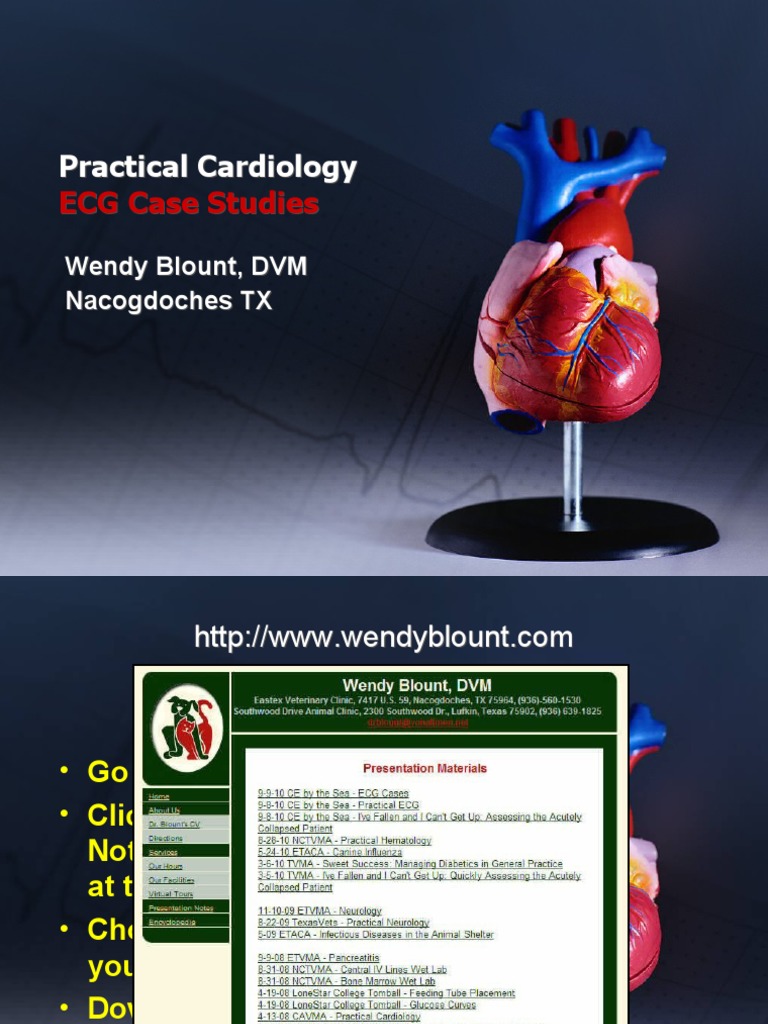 Practical Cardiology ECG Case Studies | PDF | Electrocardiography | Heart