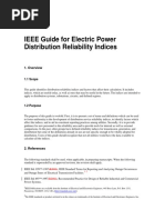IEEE 1366 Reliability Indices Explained | PDF | Electric Power | Electric Power Distribution