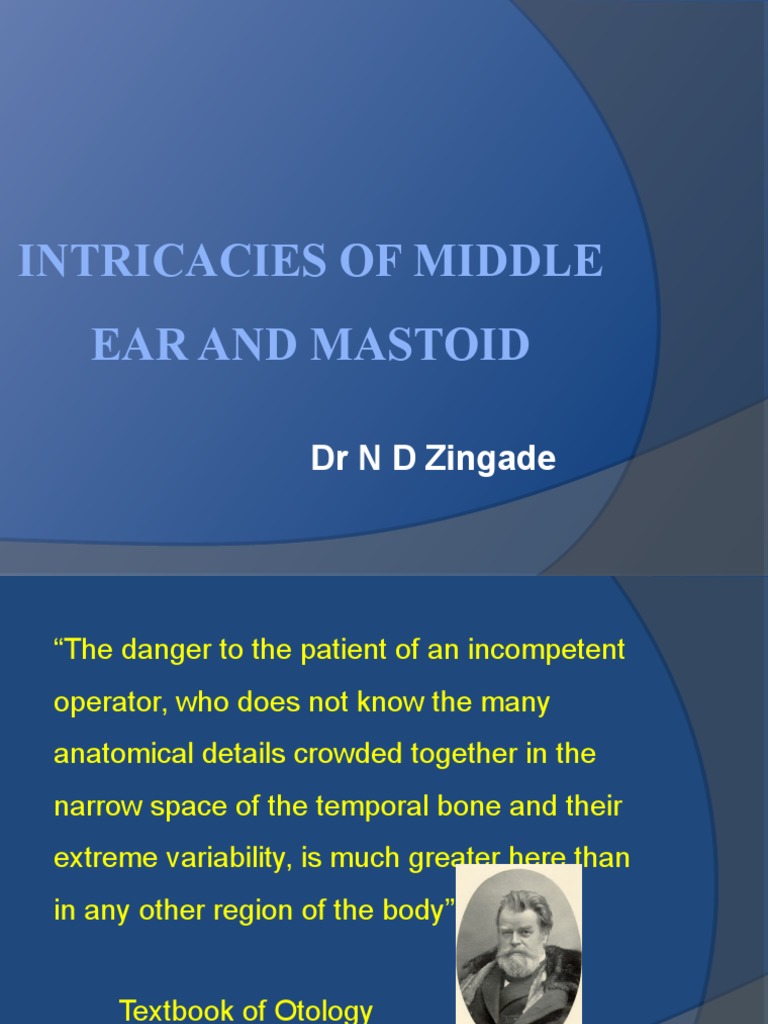 Middle Ear and Mastoid Anatomy Insights | PDF | Ear | Primate Anatomy