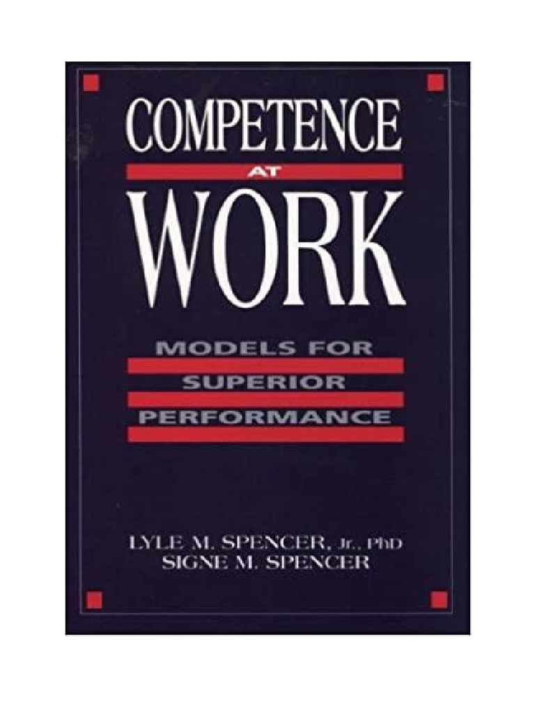 Competence at Work by Spencer and Spencer | PDF