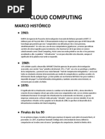 Linea Del Tiempo Cloud Computing | PDF | Computación en la nube | Informática