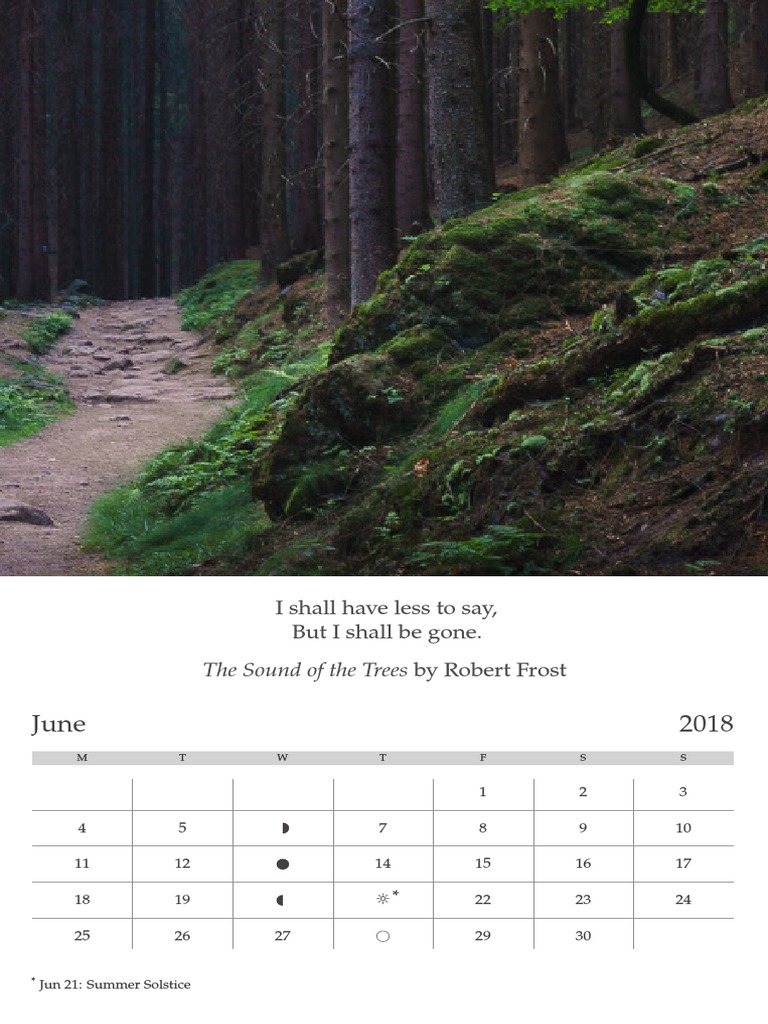 June 2018: The Sound of The Trees by Robert Frost | PDF | Middle Earth ...