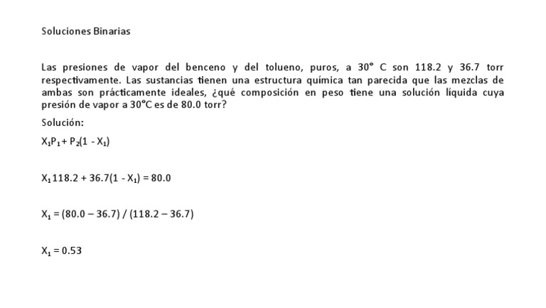 Ejemplo Soluciones Binarias | PDF