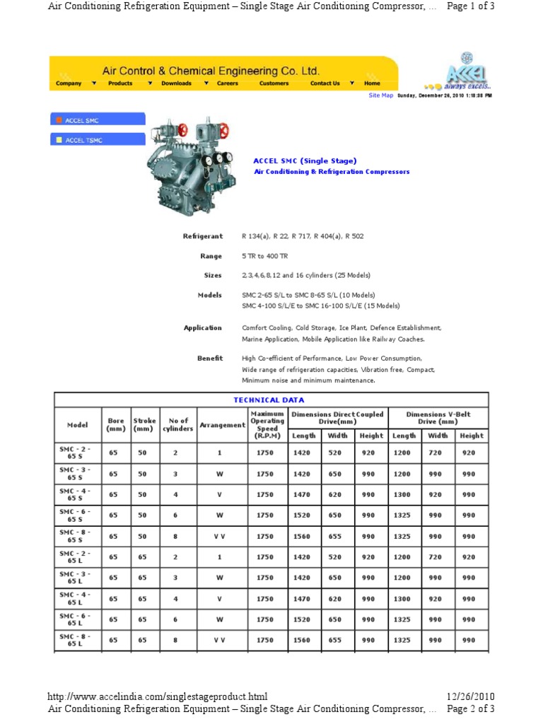 Compressor | PDF | Air Conditioning | Refrigeration