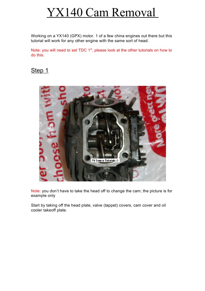 YX140 Cam Removal | PDF | Technology & Engineering