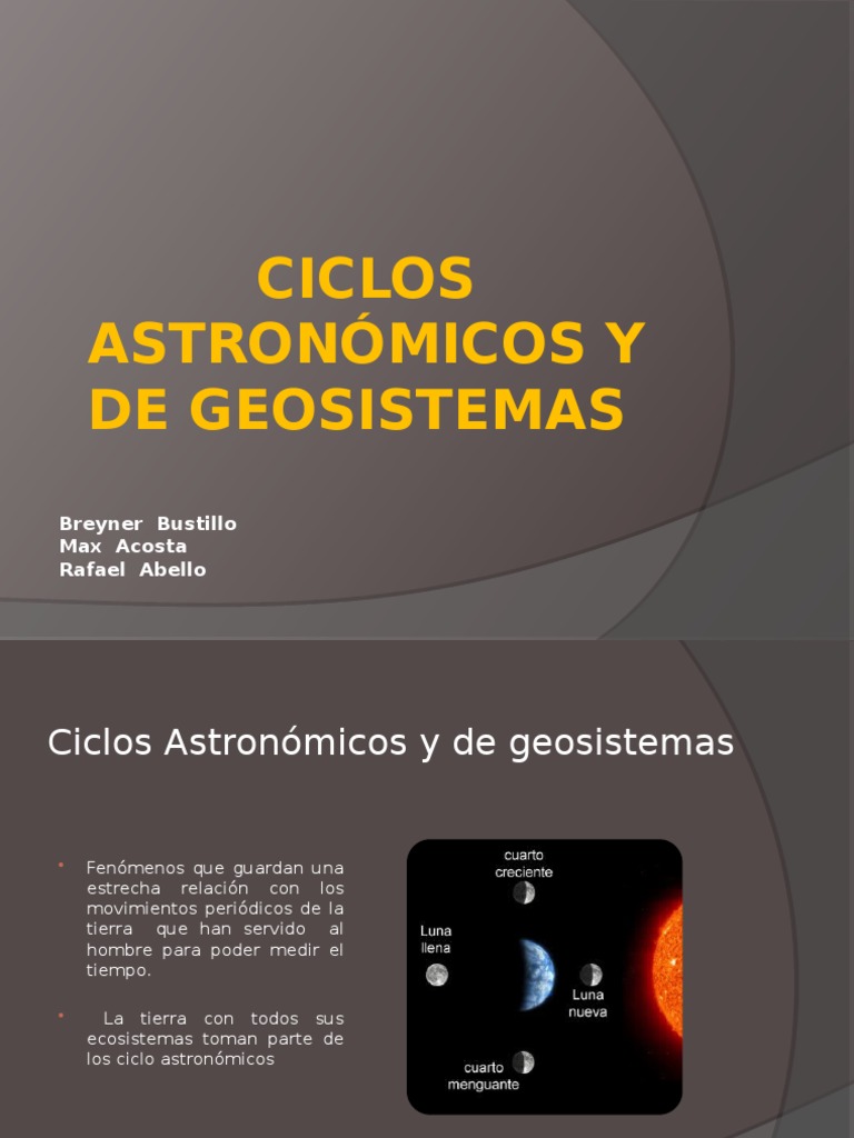 Ciclos Astronómicos y Ecosistemas | PDF | Zona tropical | Tierra