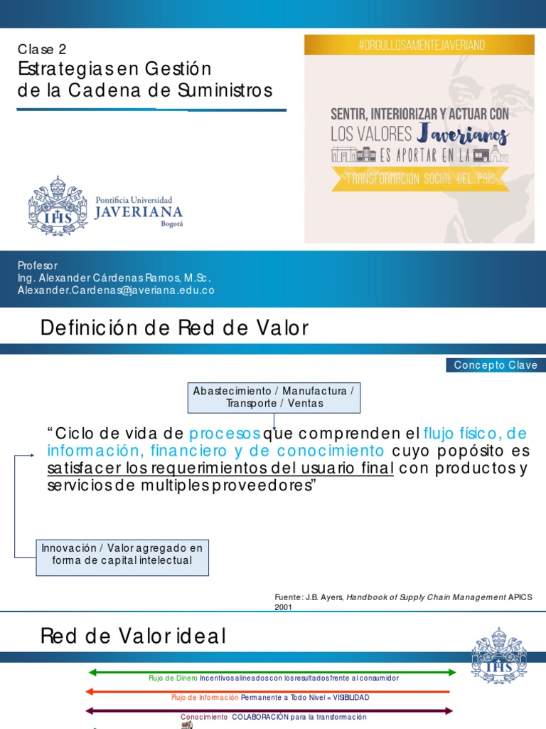 Clase 2 - Estrategias en Gestión de La CS | PDF | Logística | Negocios económicos