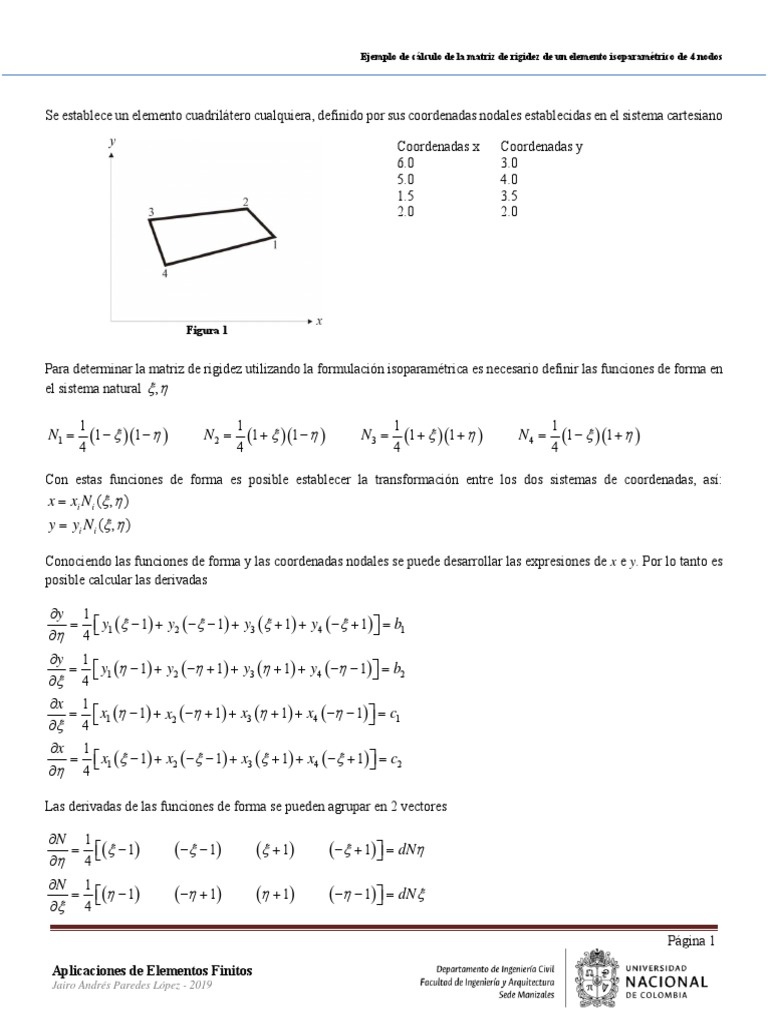 Ejemplo-Iso4 2019 2 PDF | PDF | Matriz (Matemáticas) | Elasticidad (Física)