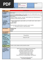 A Detailed Lesson Plan (Math 112) | PDF | Lesson Plan | Circle