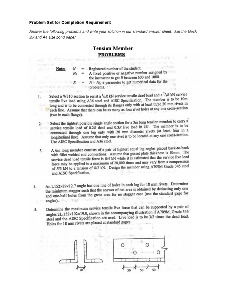 Prob Set Completion Requirement | PDF