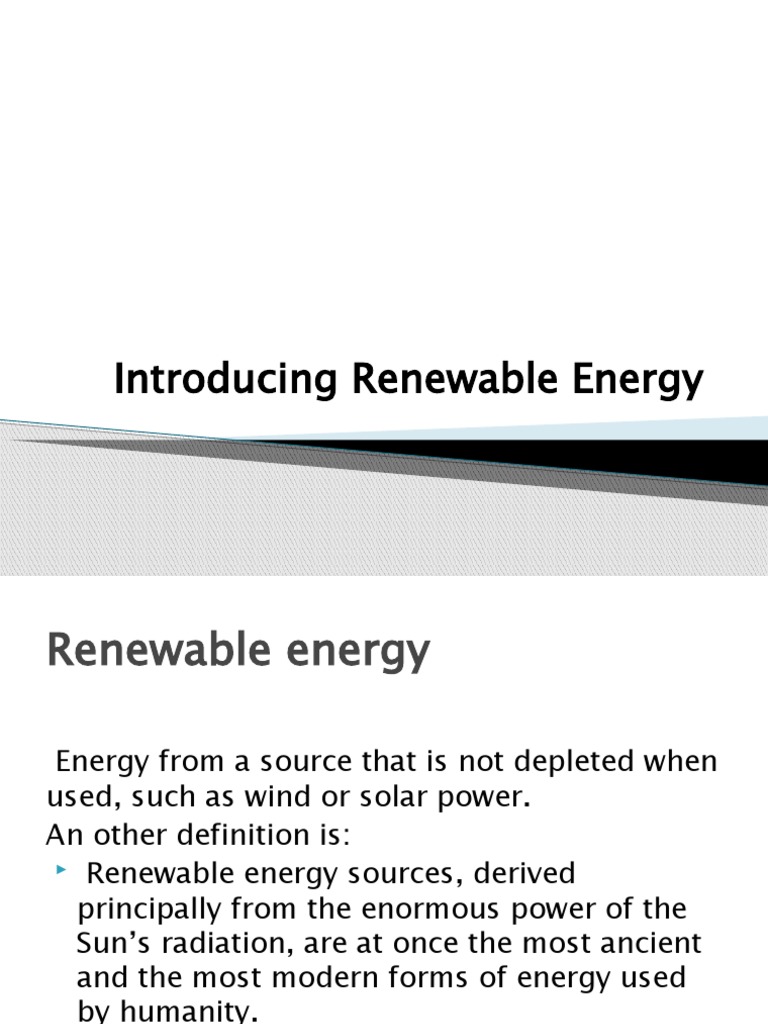 Introducing Renewable Energy | PDF | Renewable Energy | Solar Power