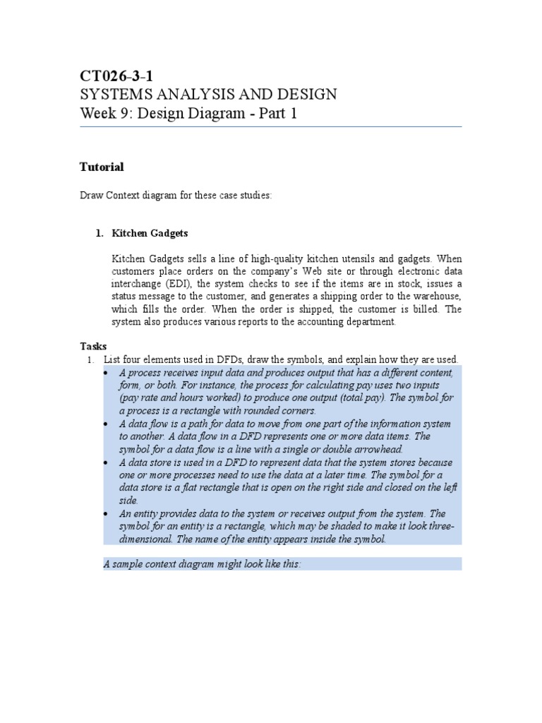 Design Diagram Solution - CD & DFD | PDF | Business