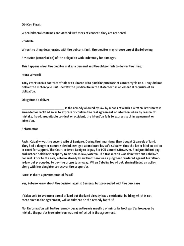 Obli Con Q5 To Finals | PDF | Annulment | Government Information