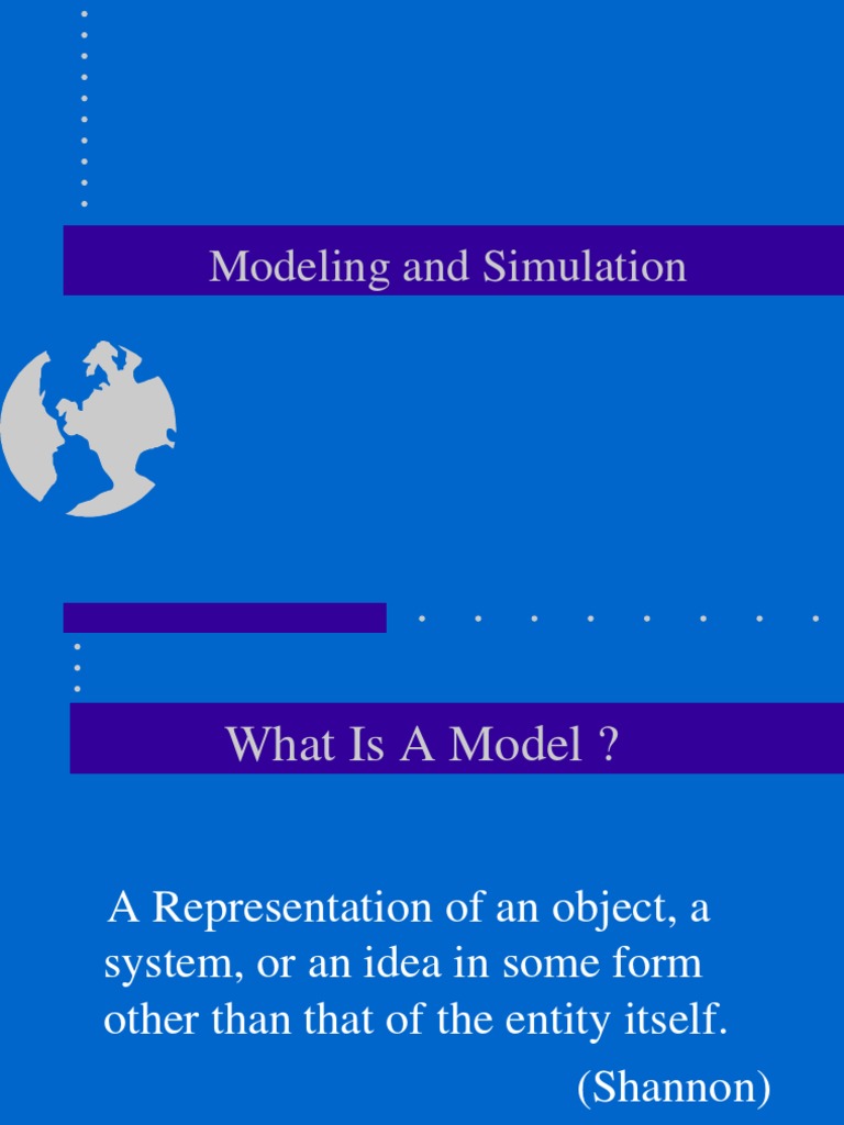 Modeling and Simulation | PDF | Conceptual Model | Simulation