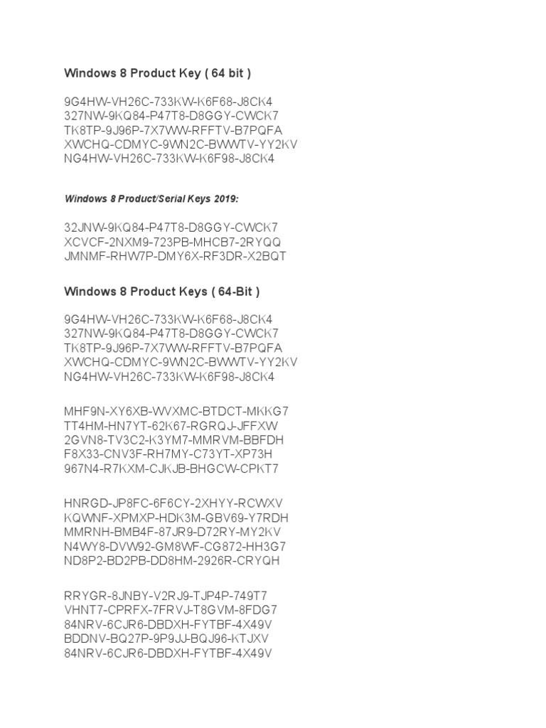 Windows 8 Product Key | PDF