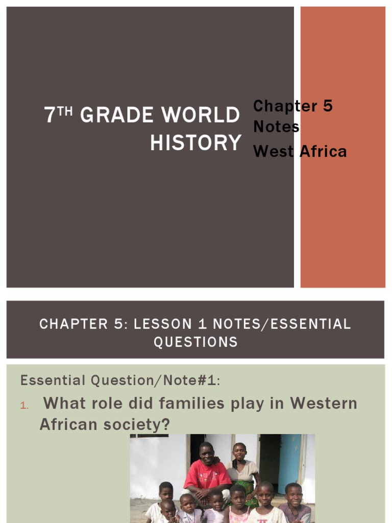 7 Grade World History: Notes West Africa | PDF | West Africa | Africa