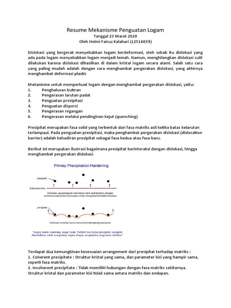 Helmi Fairuz K - 12516039 - Resume Kuliah Metfis 23 Maret | PDF