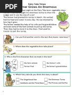 The Enormous Turnip Story Summary | PDF
