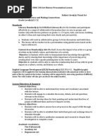 Clay Mask Lesson Plan | PDF | Mask | Lesson Plan