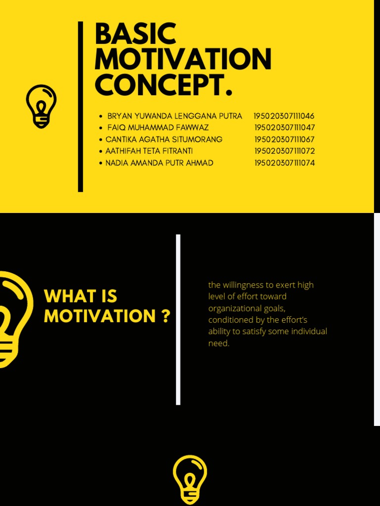 Basic Motivation Concept PDF | PDF | Motivation | Motivational