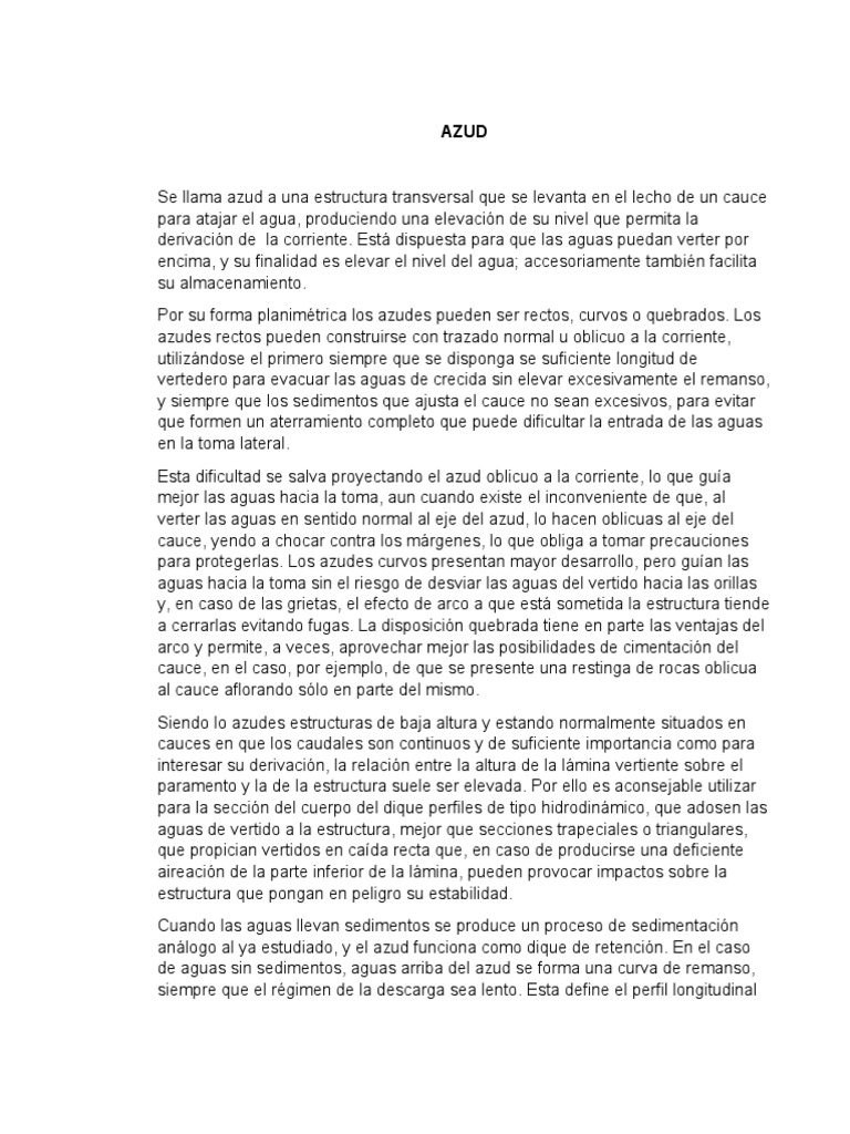 AZUD y ZODME Colombia | PDF | Excavación (Arqueología) | Naturaleza