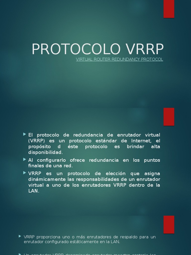 5 - Protocolo VRRP | PDF