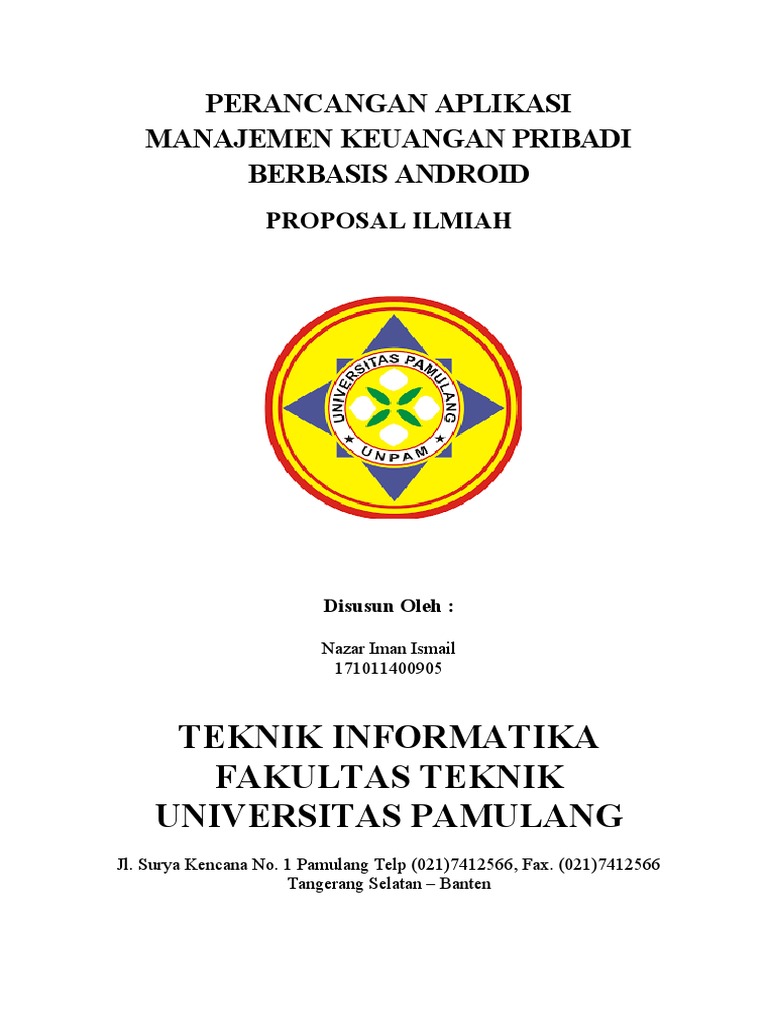 Perancangan Aplikasi Manajemen Keuangan Pribadi Berbasis Java ...