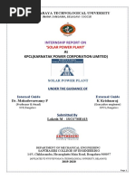 Solar PV Project Report | PDF | Photovoltaic System | Solar Energy