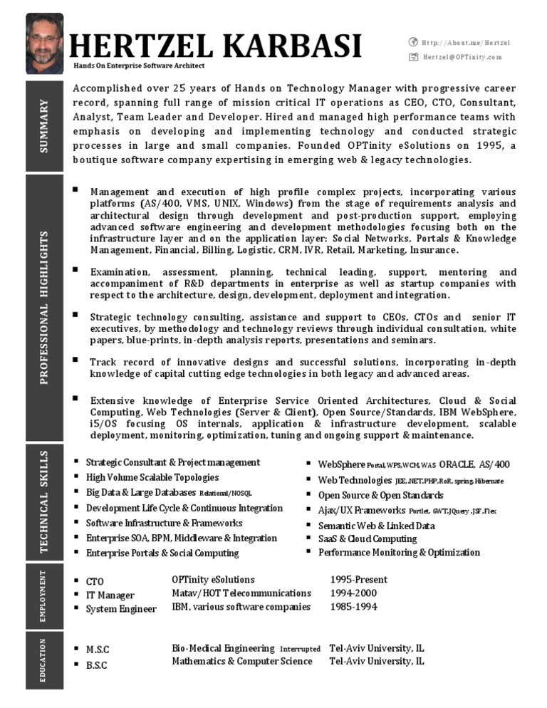 Hertzel Karbasi Profile | PDF | Ibm System I | Cloud Computing